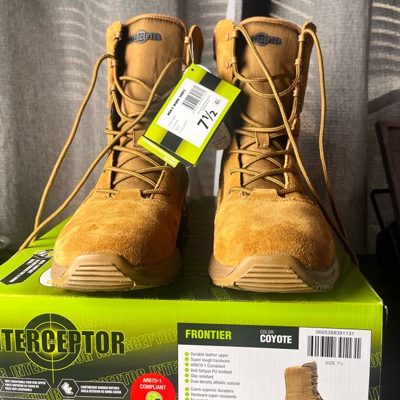 Shoes | New Interceptor Mens Frontier Work Military Tactical Tan Coyote ...